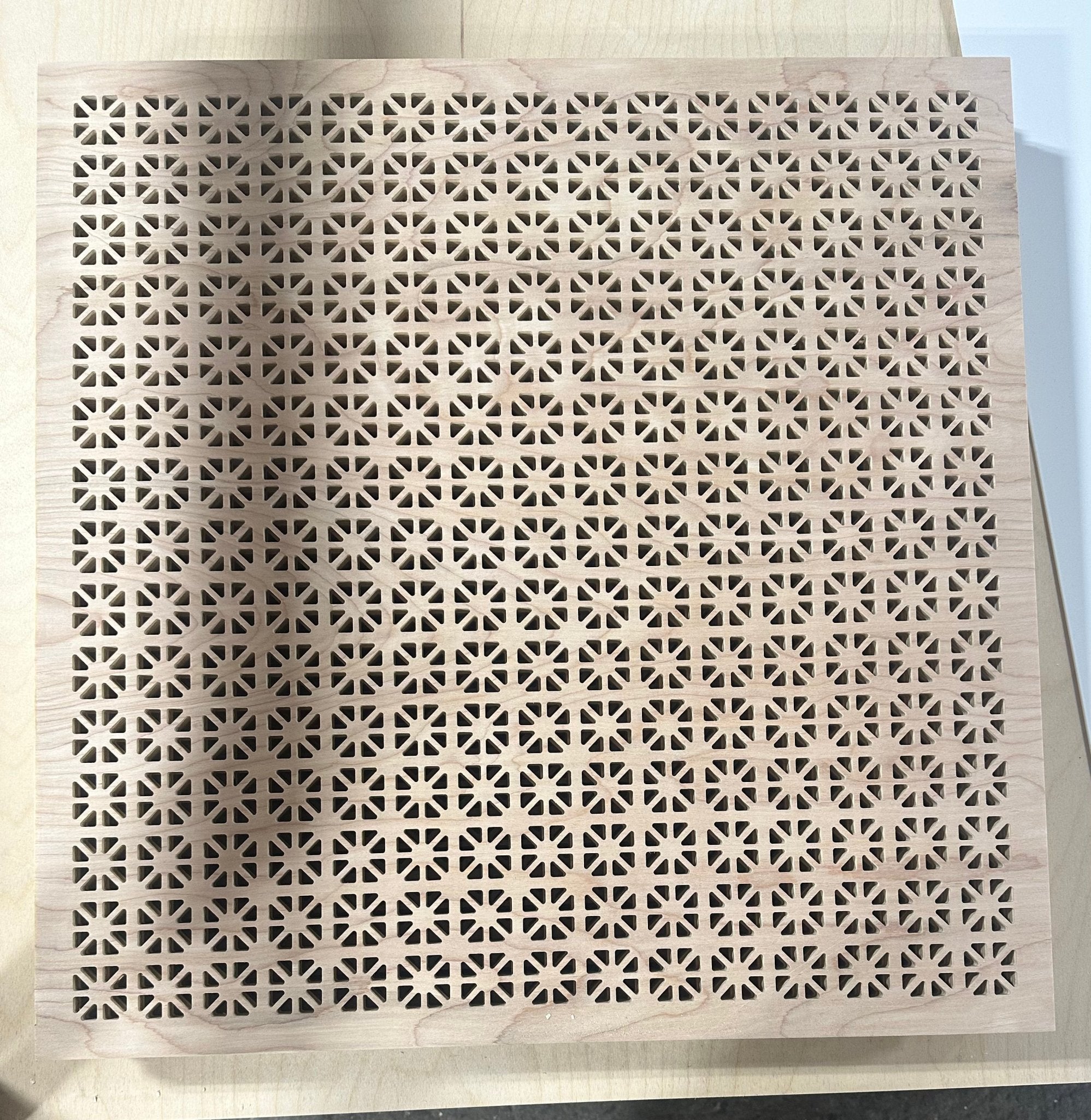 Custom Wood-Routed Vent Panel